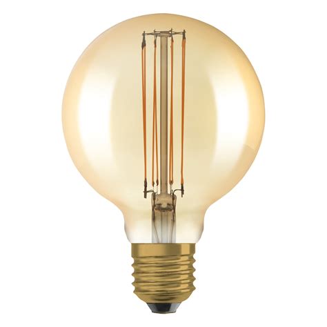 Bec Led Vintage Decorativ Osram 1906 Globe 95 Dimabil Filament E27