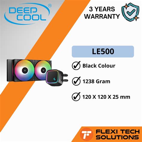 Deepcool Le500 240mm Led Liquid Aio Cpu Liquid Cooler Compatible With