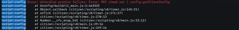 rpc timed out error black screen when connecting to server fivem