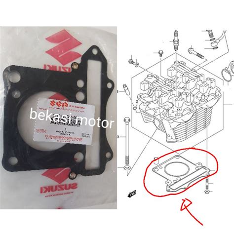 Jual 11141 25G Paking Packing Gasket Cylinder Head Suzuki Satria Fu