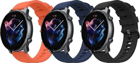 Moko 3 Pack Bracelets De Montre Compatible Avec Amazfit Gtr 4gtr 3 Pro