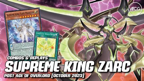 Yu Gi Oh Supreme King Zarc Deck Combos And Replays 🎥 Post Age Of Overload Youtube