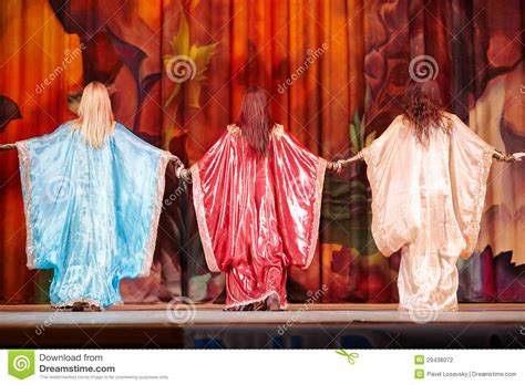 Three Participants Of Bellydance Superiority Of Moscow Editorial
