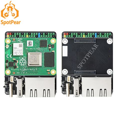 Raspberry Pi Compute Module 4 Cm4 Io Board Dual Gigabit Ethernet Mini Open Source Router Board
