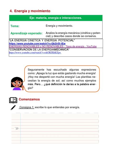 Ciencias Y Tecnologias Física B1 64 83 Pdf Pdf Energía Cinética