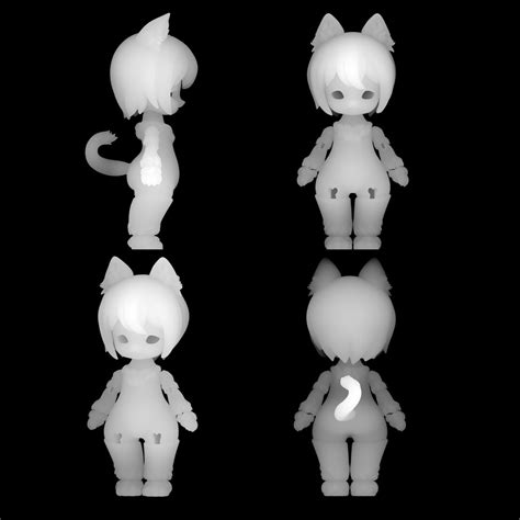 Sio2 Doll Civet Cat In White Skin Etsy