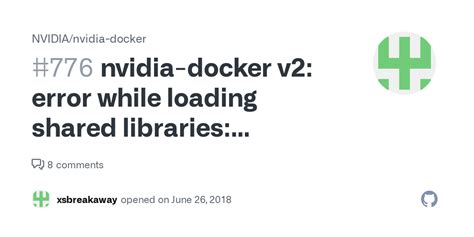 Nvidia Docker V Error While Loading Shared Libraries Libegl So Cannot Open Shared Object