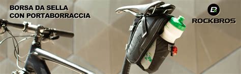 ROCKBROS Borsa Da Sella Bici Impermeabile Borsello Sottosella Per MTB Bicicletta Con Tasca