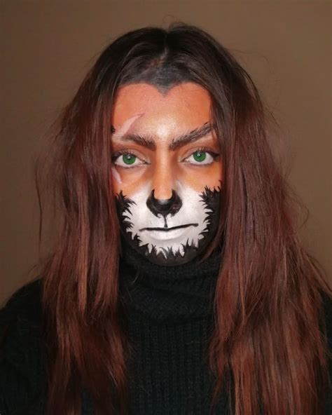 Scar Makup Of The King Lion Halloween Face Makeup Scar Face Makeup
