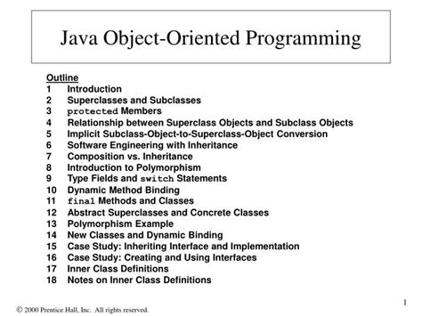 Ppt Java Object Oriented Programming Powerpoint Presentation Free