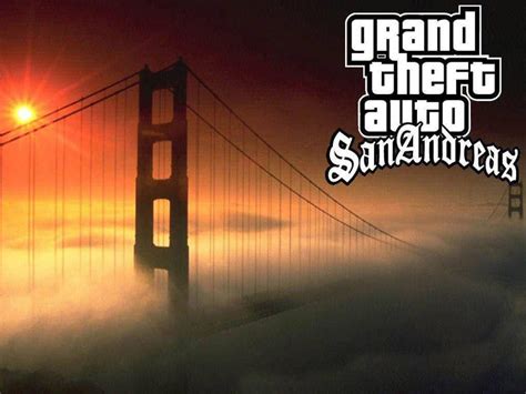 San Fierro Gant Bridge Sunset Gta San Andreas Wallpaper Background