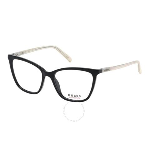 Guess Unisex Black Square Eyeglass Frames Gu303900151 889214013163