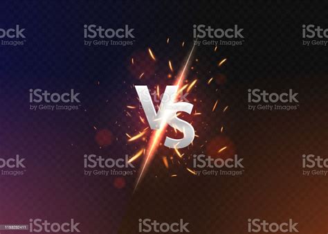 Vs 배경 비교 스포츠와 싸움 경쟁에 대 한 편지 대 로고 대 벡터 일러스트입니다 빛에 대한 스톡 벡터 아트 및 기타 이미지