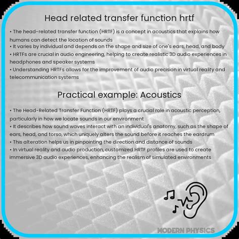 HRTF Explained Acoustic Accuracy 3D Audio Immersion