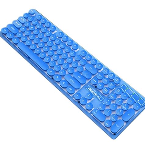 Botón De Tecla Redonda Retro Teclado Para Juegos Usb Con Cable 104