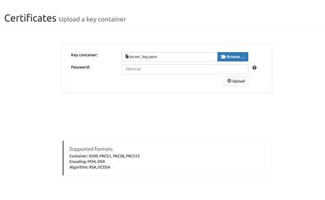 Note You Have To Respect That Order The Certificate First Then The Private Key After