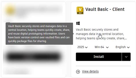 So Laden Sie Vault Server Client Und AVFS Aus Autodesk Account Herunter