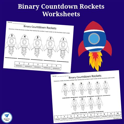 binary number countdown rockets jdaniel4s mom