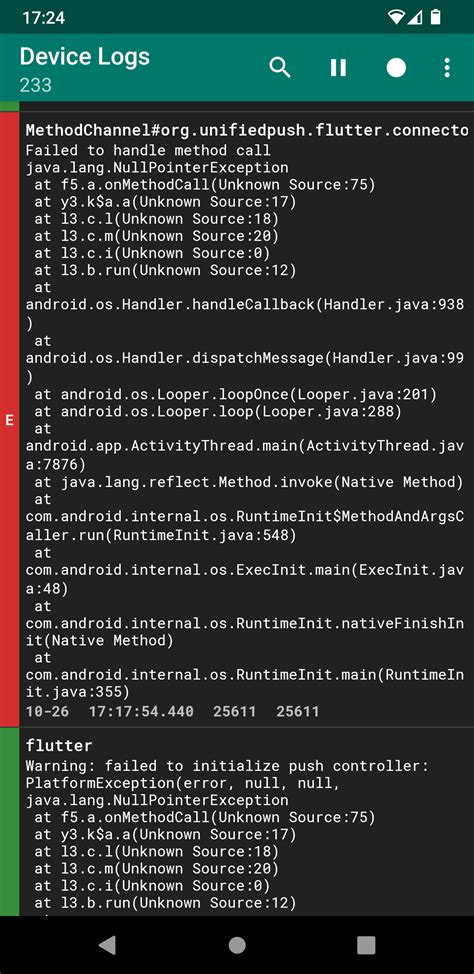 nullpointerexception in onmethodcall · issue 93 · unifiedpush