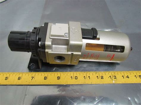 SMC AW F Inline Filter Regulator NPT PSI Bullseye Industrial Sales