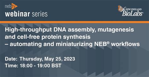 New England Biolabs Uk On Linkedin High Throughput Dna Assembly