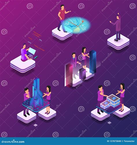 Augmented And Virtual Reality In Everyday Life 3d Stock Vector