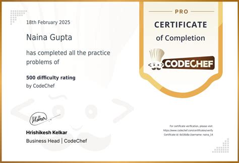 Naina Gupta On Linkedin Codechef Competitiveprogramming Coding