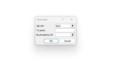 Goal Seek Function In Excel Shortcut Calculator