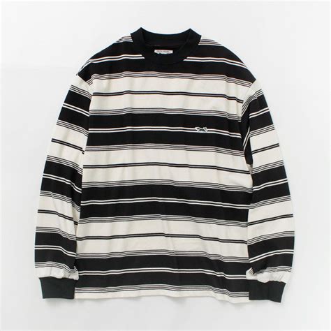 【30％off】the Fox（ザ フォックス） フォックス ボーダー クルーネック ロングスリーブ Tシャツ 長袖 トップス ロングt
