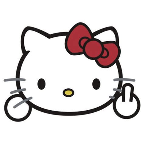 Hellokitty中指图 千图网