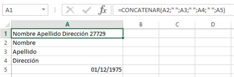CONCATENAR en Excel fácil y con ejemplos BUSCARV