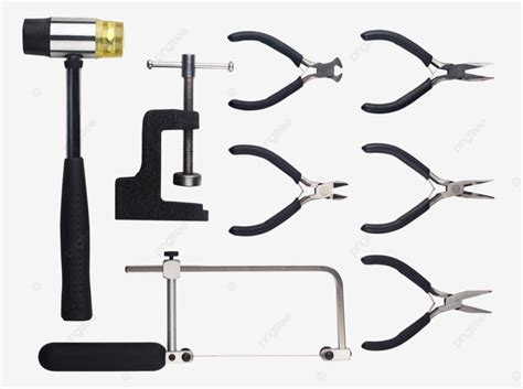 Set Of Working Tools Background Tools Arranged Complete Png