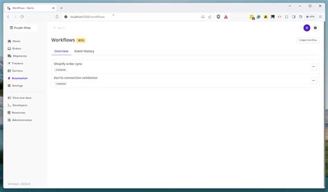 Workflows Karrio