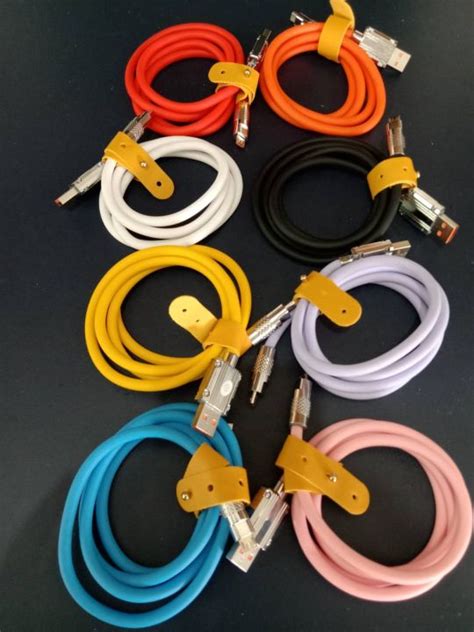 Original Usb Liquid Silicone Cable Metal 6a Type C Fast Charge Cable