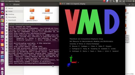 VMD (Visual Molecular Dynamics) installation on UBUNTU 16.04 - YouTube
