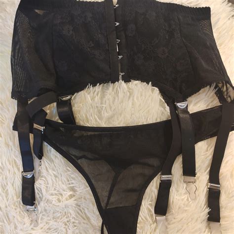 Garter Belt And Thong Sets Mon Paradis Lingerie