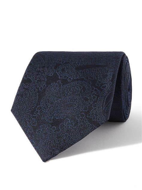 Etro 8cm Paisley Jacquard Silk Tie Etro