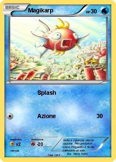 Pokémon Magikarp 888 888 Splash My Pokemon Card