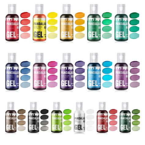 Gel Food Coloring Set 16 Colors Concentrated Vibrant Edible Food
