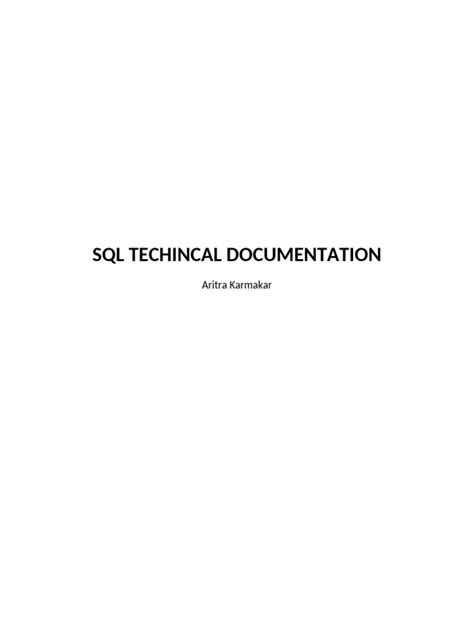 Sql Basics Pdf