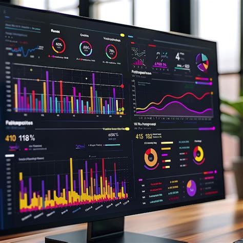 Premium Photo A Visual Of A Data Dashboard Showing Student