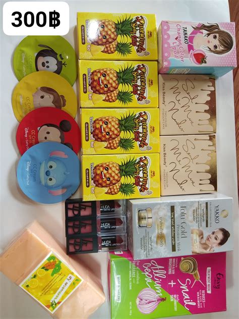 เซ็ตนี้ได้อะไรบ้าง ลิปเปลี่ยนสี 1กล่อง 12แท่ง แป้งพัฟ2ชั้น 2ตลับ สบู่