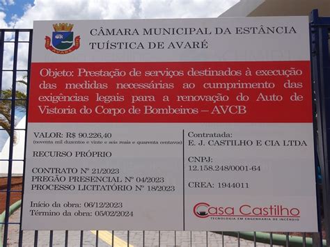 Jornal O Victoriano de Avaré Câmara inicia obras para renovação do