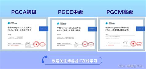 Postgresql认证怎么选？pgca、pgce、pgcm认证 Csdn博客