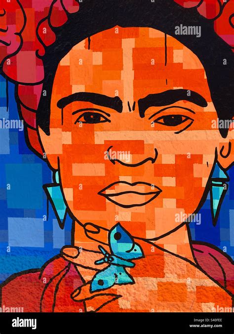 Magdalena Carmen Frida Kahlo Calderón or simply Frida Street art in