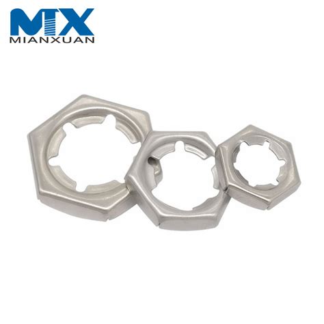Stainless Steel Hex Counter Nut Din7967 M6 M48 Hex Self Locking Counter Nut