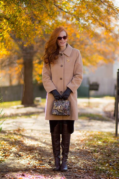 Chadwicks Of Boston A Classic Winter Camel Coat Elegantly Dressed And