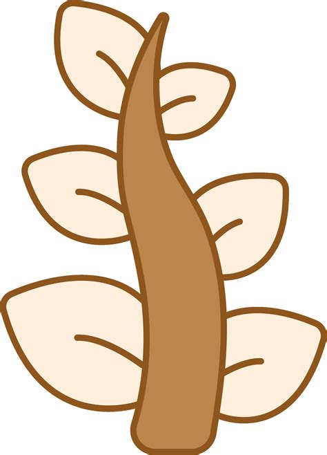 Leaf Branch Icon In Brown Color 25084001 Vector Art At Vecteezy