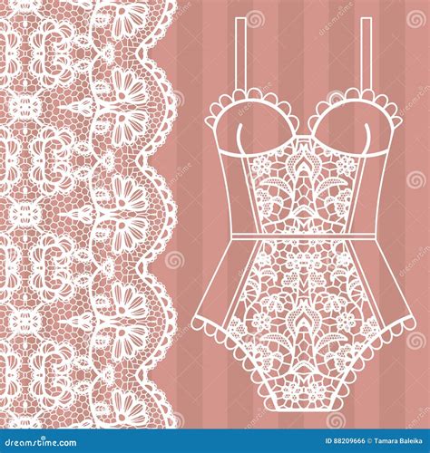 Body Lingerie Stock Vector Illustration Of Chic Elegant 88209666