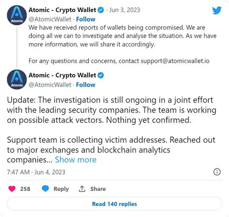 Atomic Wallet Security Glitch 35M Cryptocurrency Theft